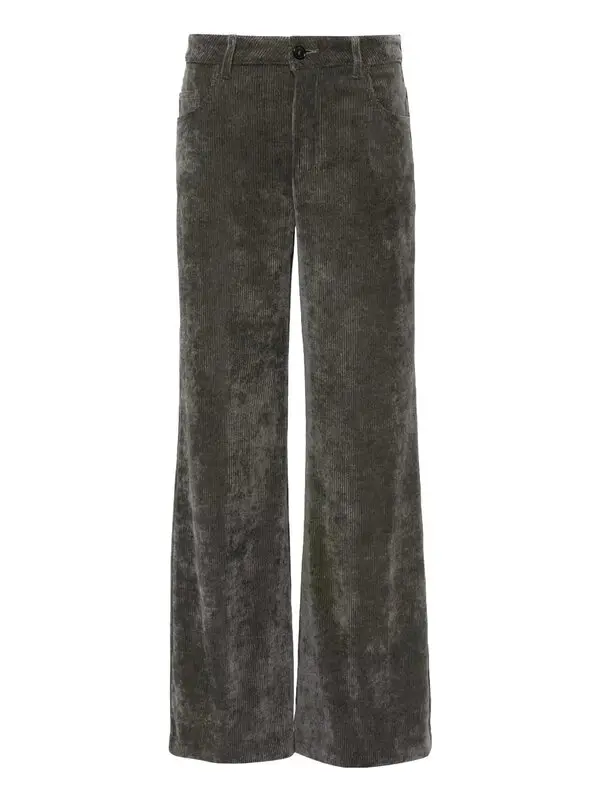 ERMANNO FIRENZE Logo-patch Palazzo Pants - Grey