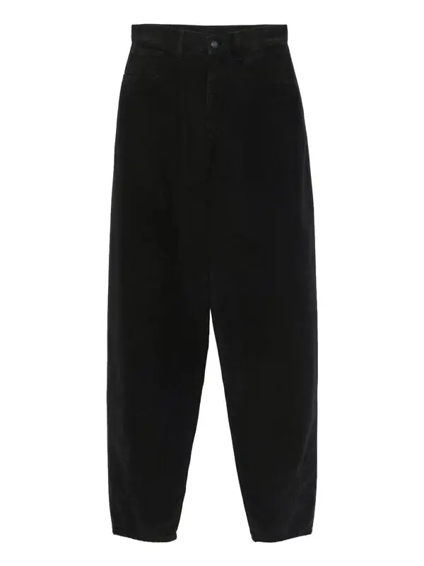 Emporio Armani High-rise Tapered Jeans - Black