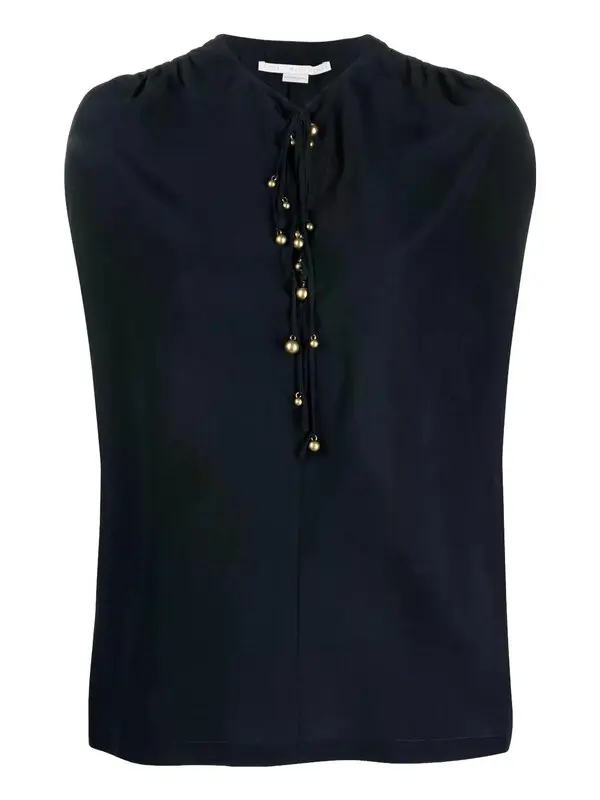 Stella McCartney Buttoned Silk Blouse - Black
