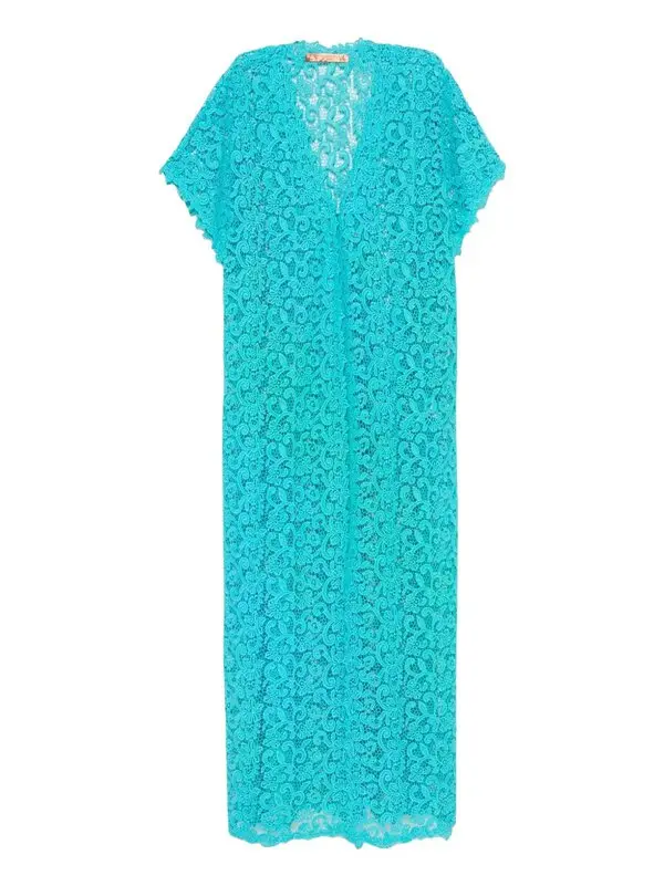 Ermanno Scervino Lace-embellished Jacket - Blue