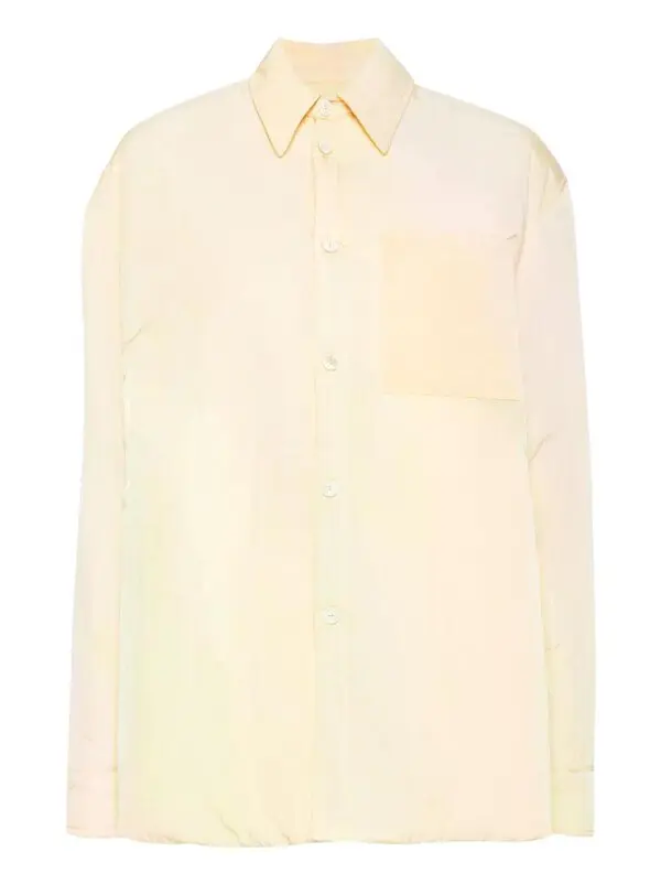 Fabiana Filippi Button-up Crinkled Jacket - Yellow
