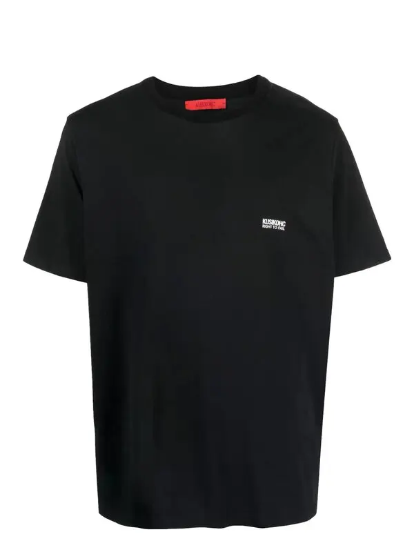 KUSIKOHC Photograph-print Cotton T-shirt - Black