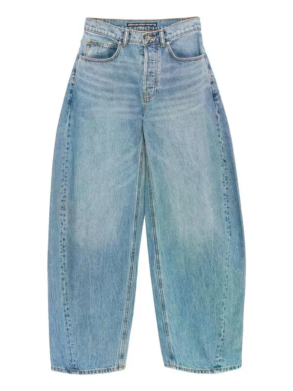 Alexander Wang Rhinestone Embellished Jeans - Blue