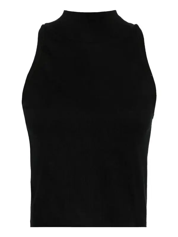 IRO PARIS Ribbed-knit Tank Top - Black