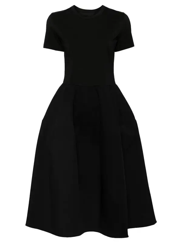 JNBY Panelled Short Sleeve Dress - Black