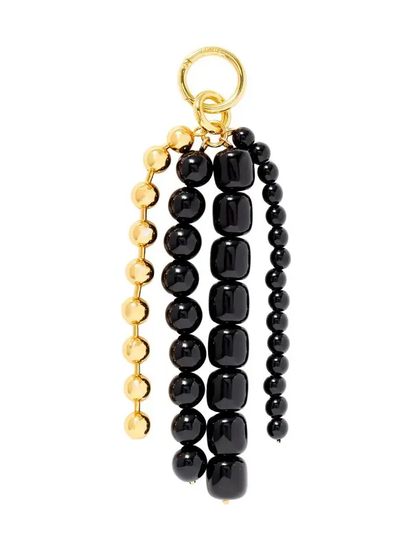 JULIETTA Gold-tone And Resin Charm - Black