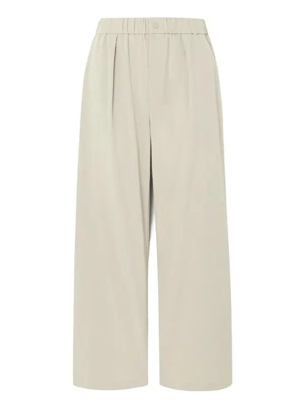 Varley Kayson Pleated Wide-leg Pants - Green