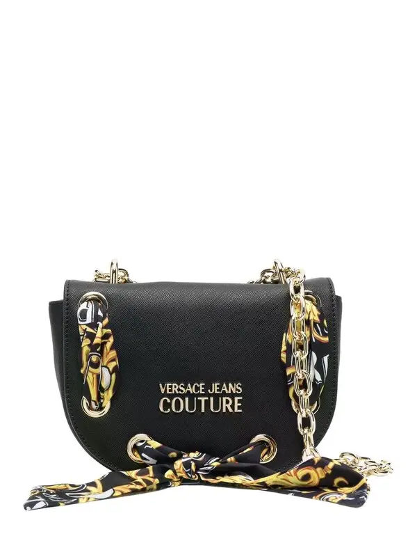 Versace Scarf-detail Crossbody Bag - Black
