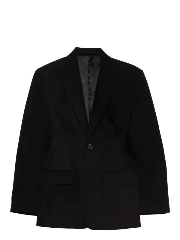 Wardrobe.NYC Single-breasted Blazer - Black