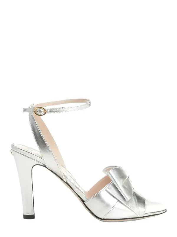 Valentino Garavani 95mm Bowow Sandals - Silver