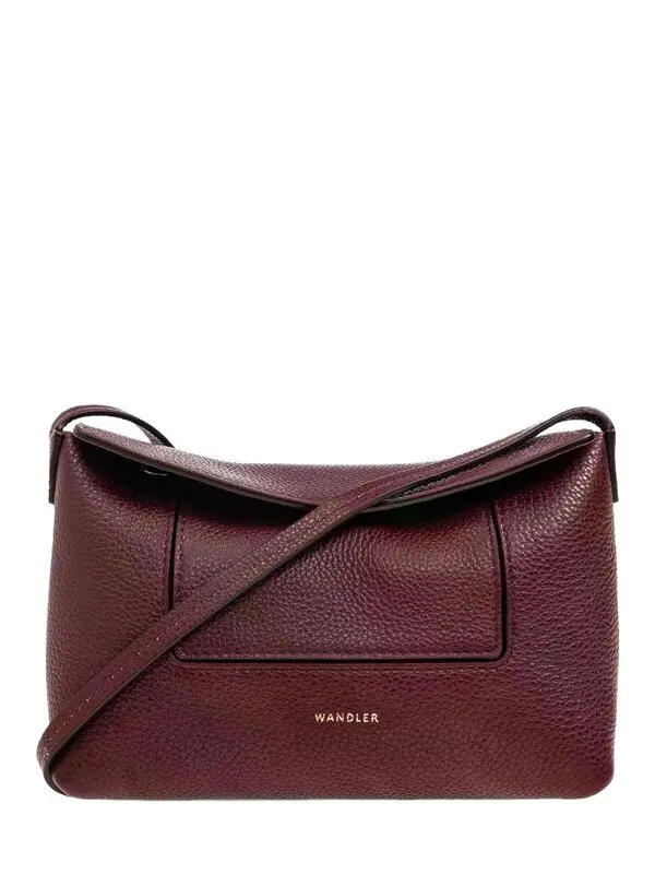 WANDLER Penelope Leather Shoulder Bag - Red