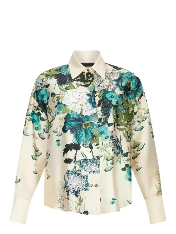 Liu Jo Printed Twill Shirt - White