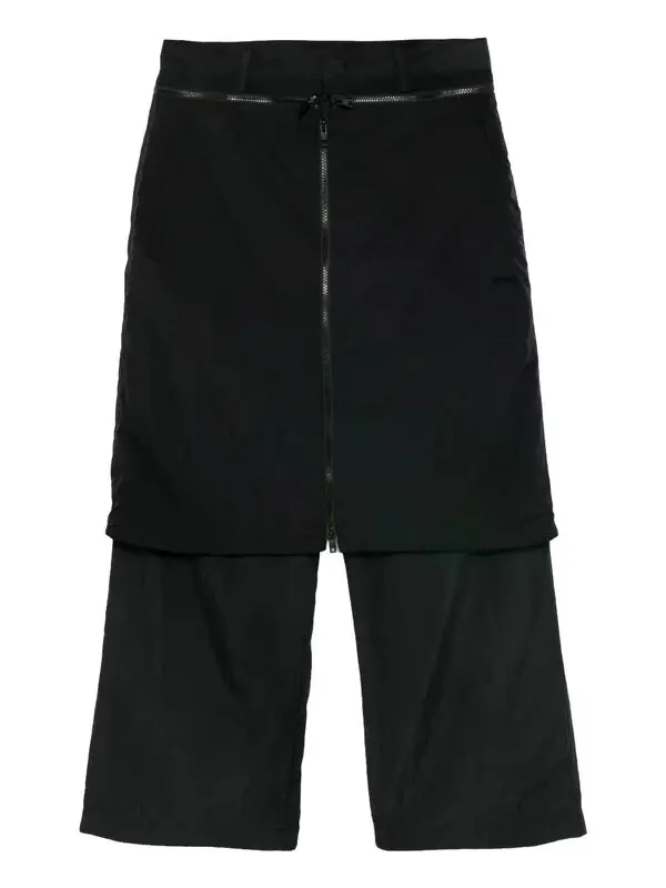 JUUN.J Layered Skirt Trousers - Black