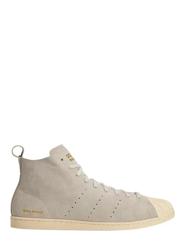ADIDAS X WALES BONNER Superstar Suede High-top Sneakers - Cream