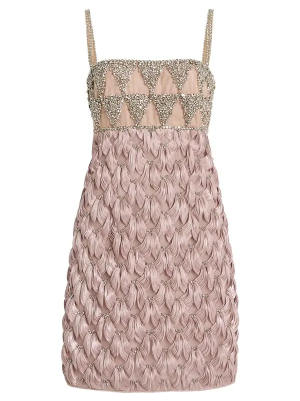 Costarellos Julissa Embellished Mini Dress - Pink