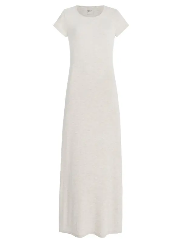 LESET Lauren Jersey Maxi Dress - White