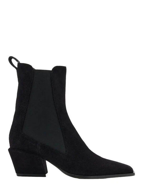 Paris Texas Bettina Suede Chelsea Boots - Black