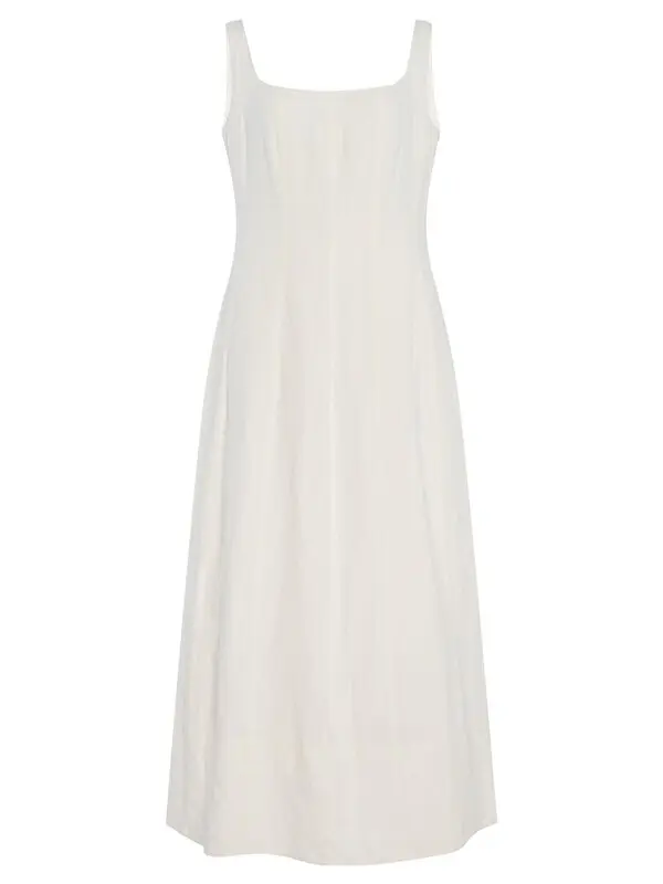 Jenni Kayne Kinney Linen Midi Dress - Ivory