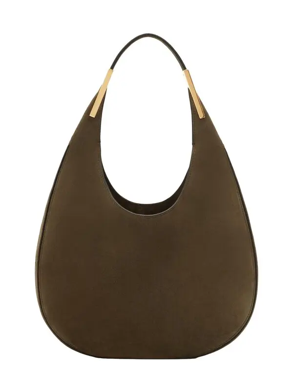 Savette The Small Florence Suede Hobo Bag - Brown