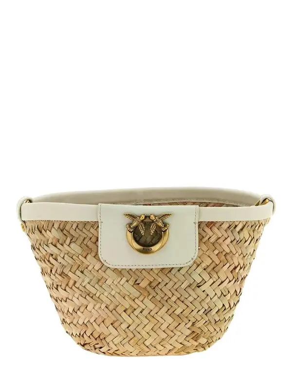 Pinko Love Summer Bucket Bag - Neutrals