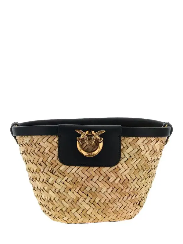 Pinko Love Summer Bucket Bag - Neutrals