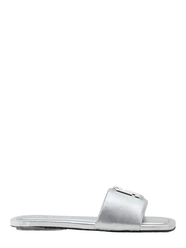Marc Jacobs The J Marc Metallic Sandals - Silver