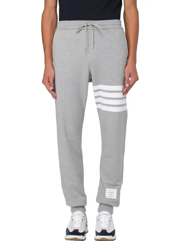 Thom Browne Cotton Trousers - Grey 1