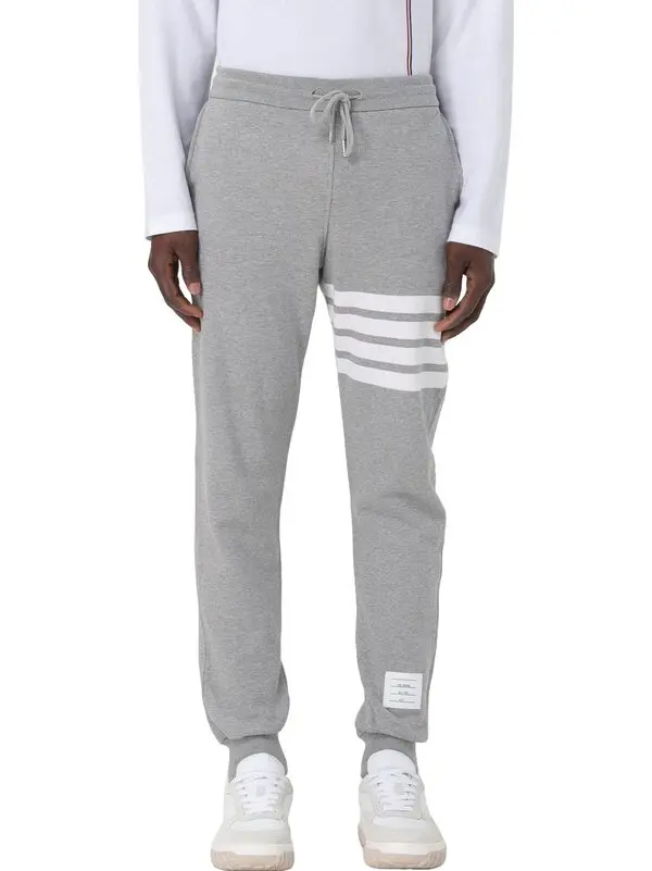 Thom Browne Cotton Trousers - Grey