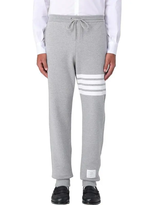 Thom Browne Cotton Trousers - Grey