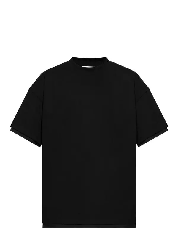JIL SANDER Drop-shoulder T-shirt - Black
