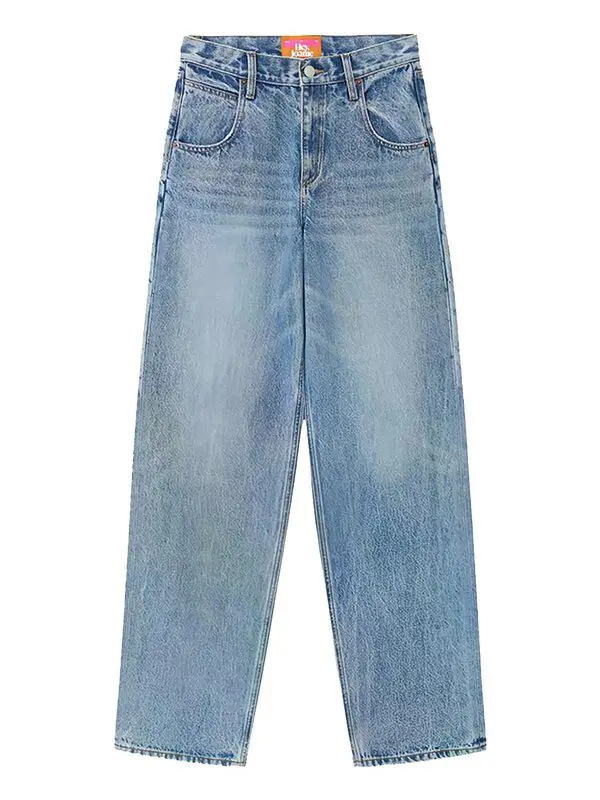HEY JOANIE Logo-patch Jeans - Blue