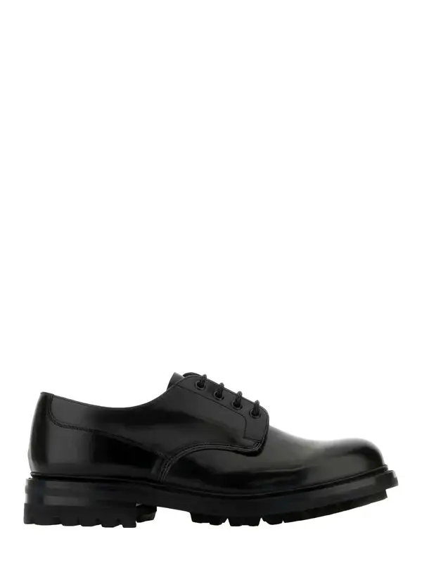 Church's Polished Leather Lace-up Shoes - Black