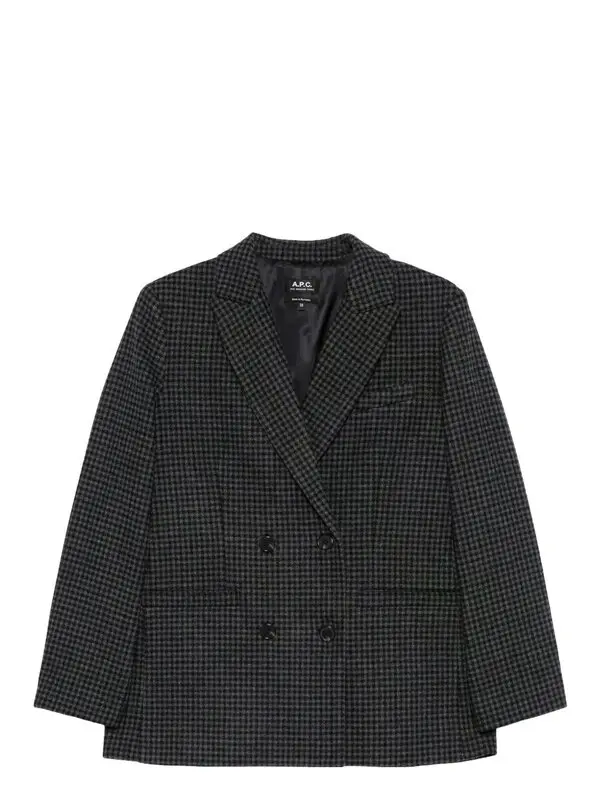A.p.c. Lucy Double-breasted Blazer - Grey