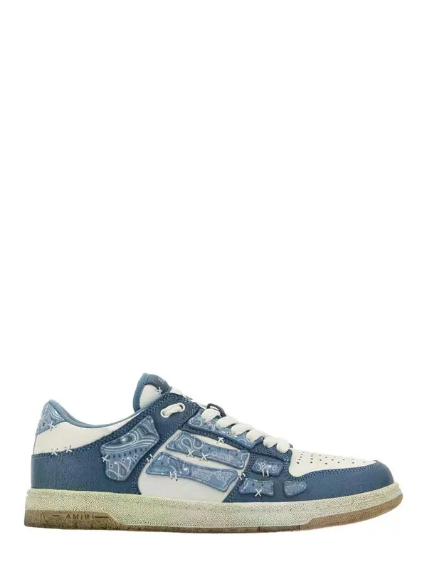 Amiri Embroidered Low-top Sneakers - Blue