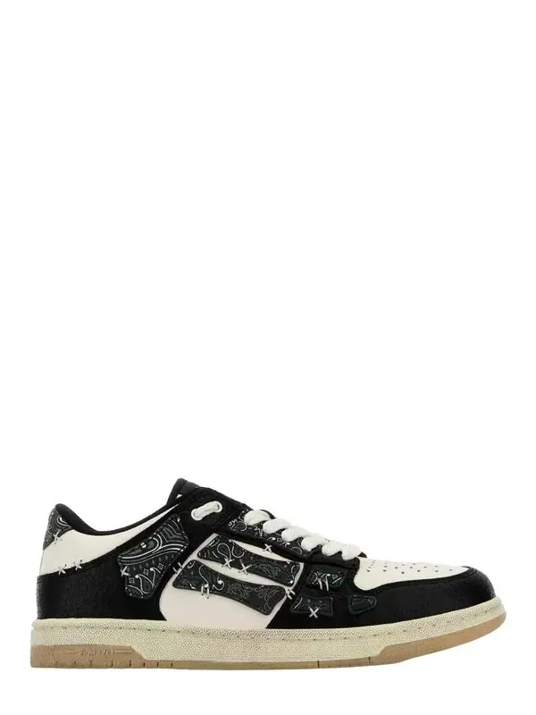 Amiri Contrast Panel Low-top Sneakers - Black