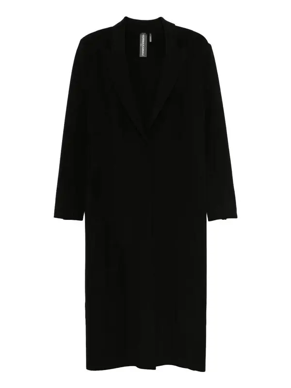 Norma Kamali Single Breasted Coat - Black