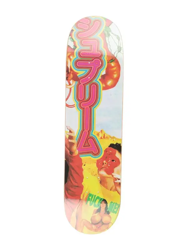 Supreme X Sekitani Graphic-print Skateboard Deck - Yellow