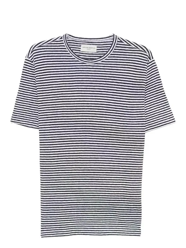 Officine Générale Striped T-shirt - Blue