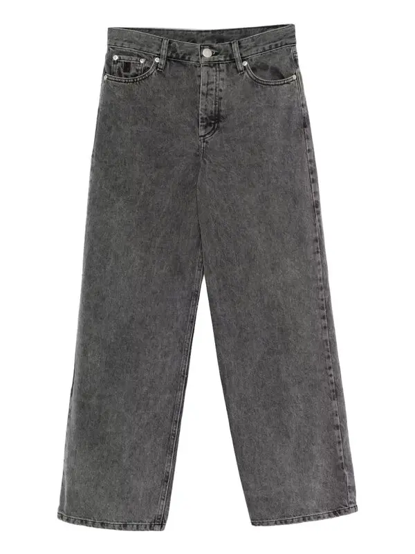 BY MALENE BIRGER Organic-cotton Straight Leg Jeans - Grey