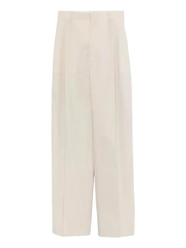 Wardrobe.NYC Pleated Trousers - Neutrals