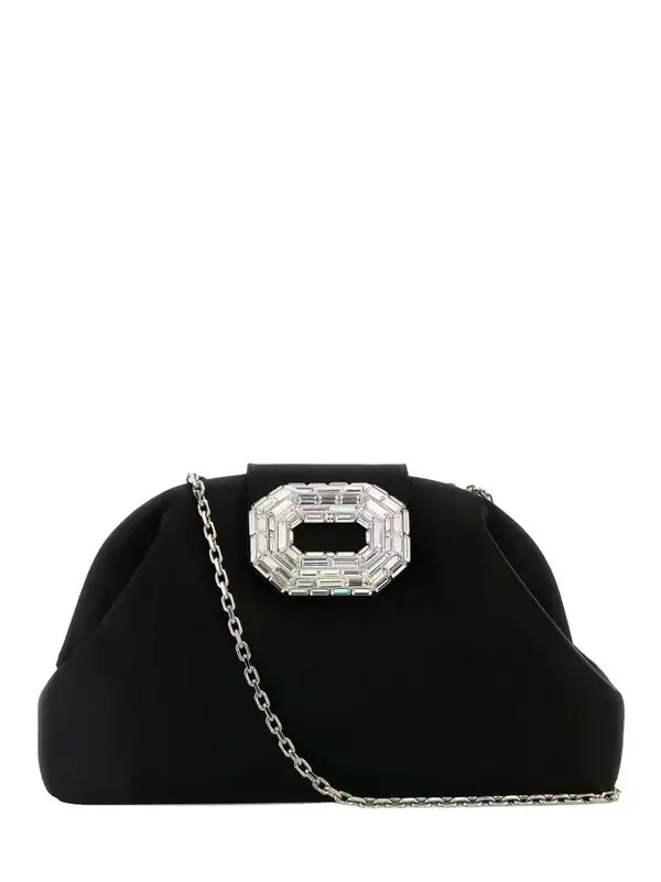 Amina Muaddi Camelia Clutch Bag - Black