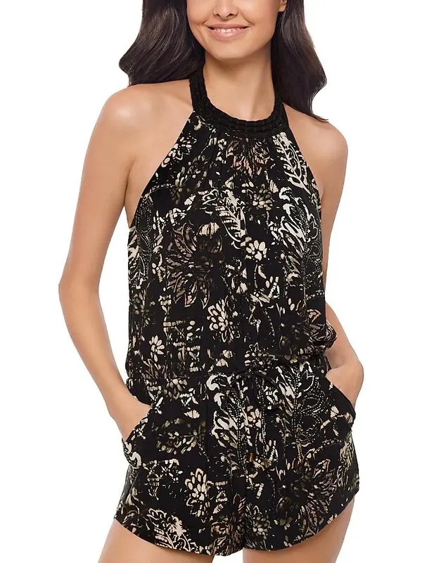 Magicsuit Balinese Piper One Piece Romper Swimsuit - Black/multi