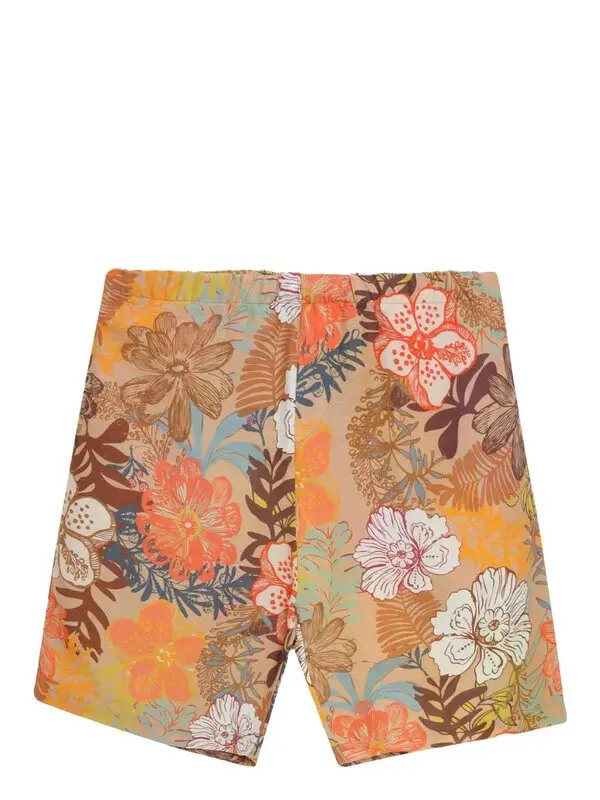 AMIR SLAMA Floral-print Shorts - Neutrals