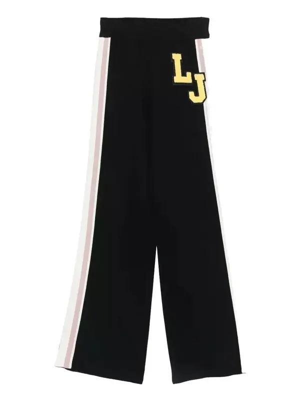 Liu Jo Logo-patch Trousers - Black