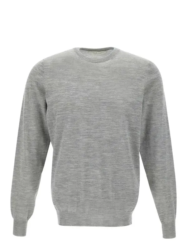 FILIPPO DE LAURENTIIS Merino Wool Crew Neck Sweater - Grey
