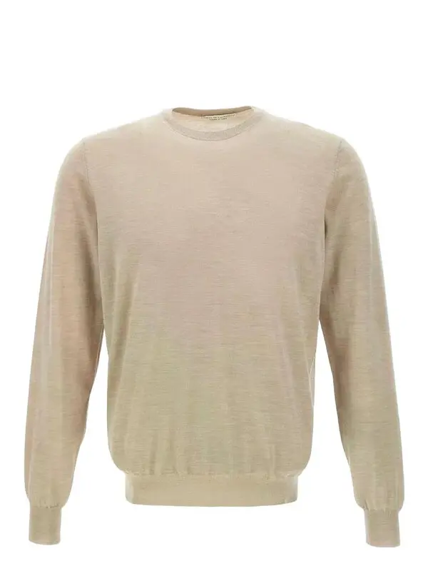 FILIPPO DE LAURENTIIS Cotton Crew Neck Sweater - Neutrals