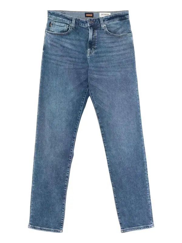 BOSS Whiskering-effect Jeans - Blue