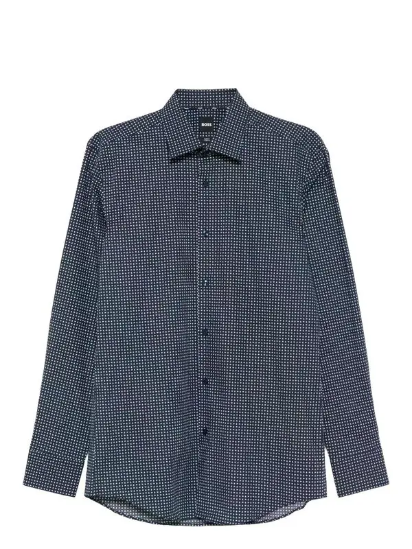 BOSS Printed Shirt - Blue