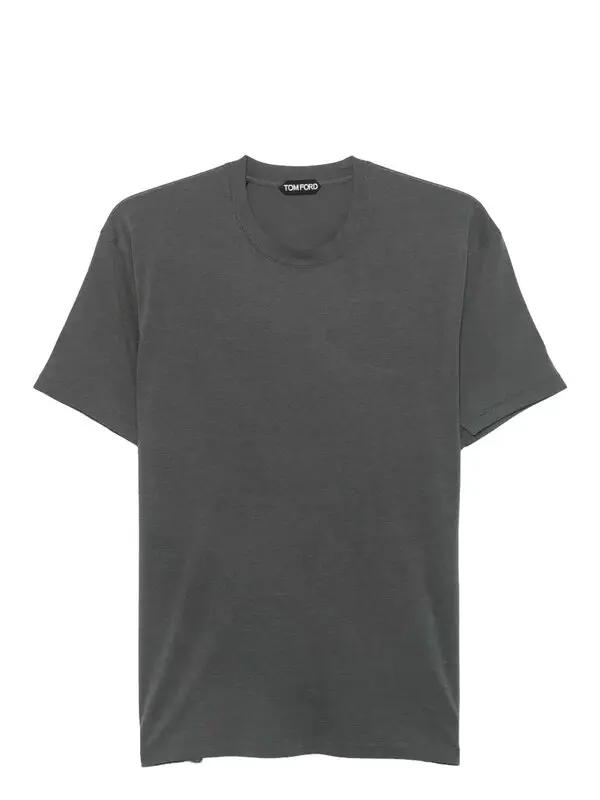 TOM FORD Mélange-effect T-shirt - Grey