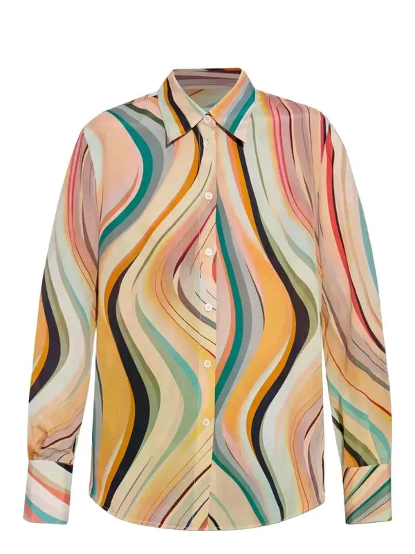 Paul Smith Swirl-patterned Button-up Shirt - Pink